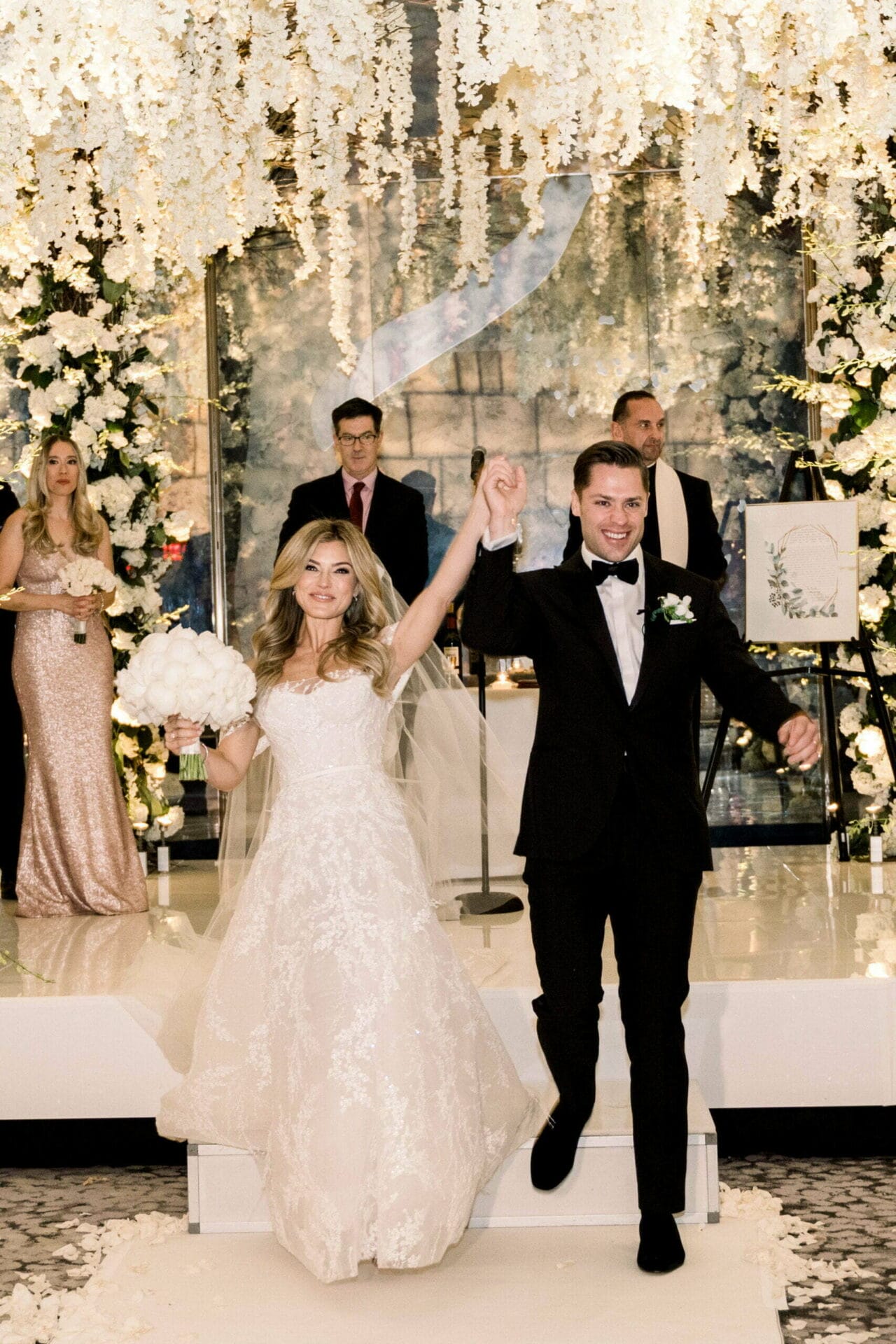 Jaclyn wearing Jamie gown - Mira Zwillinger