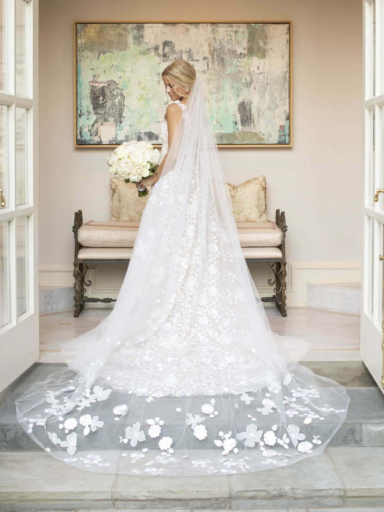 Couture Veils for a Head-to-Toe Mira Zwillinger Class