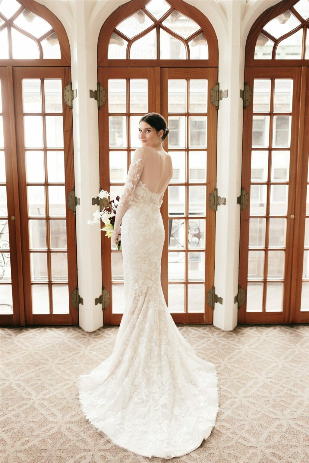 BRIDE OF THE WEEK: Marisa Stern in Mira Zwillinger Gown