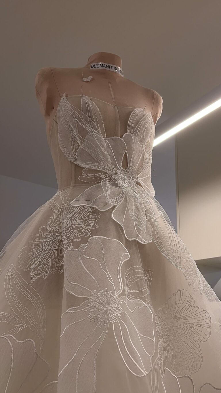 Mayra Wedding Gown: Bold Florals & Modern Grace | Mira Zwillinger